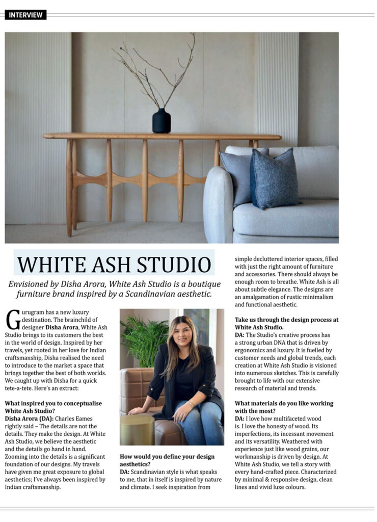 Luxury Furniture Designer | Custom Furniture Studio | White Ash Studio